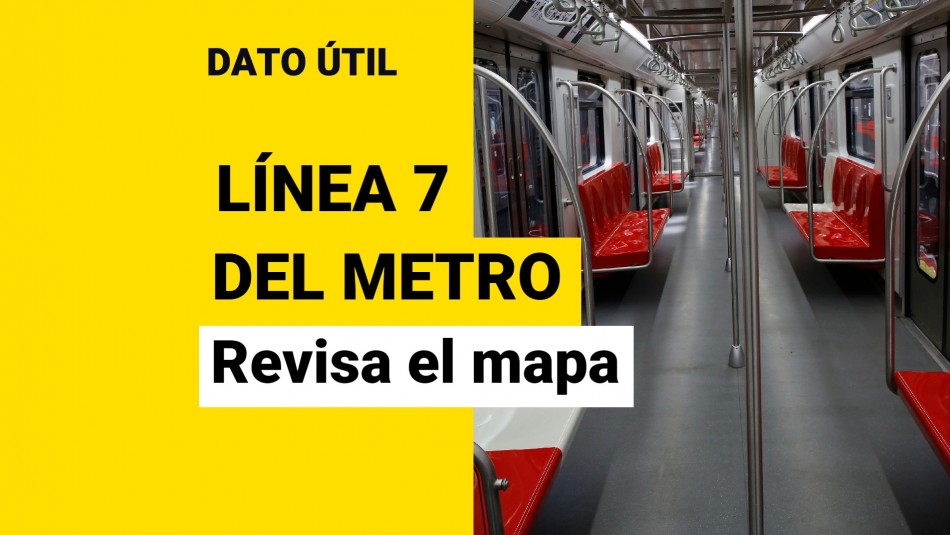 Metro de Santiago: Así será el mapa de la nueva Línea 7 - Meganoticias