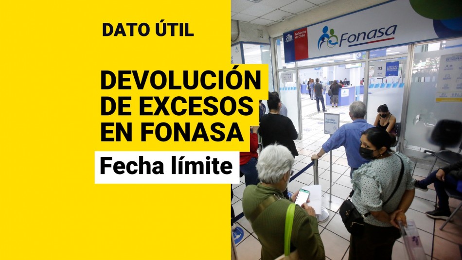 Devolución de excesos de cotizaciones en Fonasa: ¿Hasta cuándo puedo solicitar el dinero ...