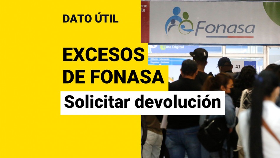 Devolución de cotizaciones pagadas en exceso de Fonasa: Revisa cómo solicitar el dinero ...