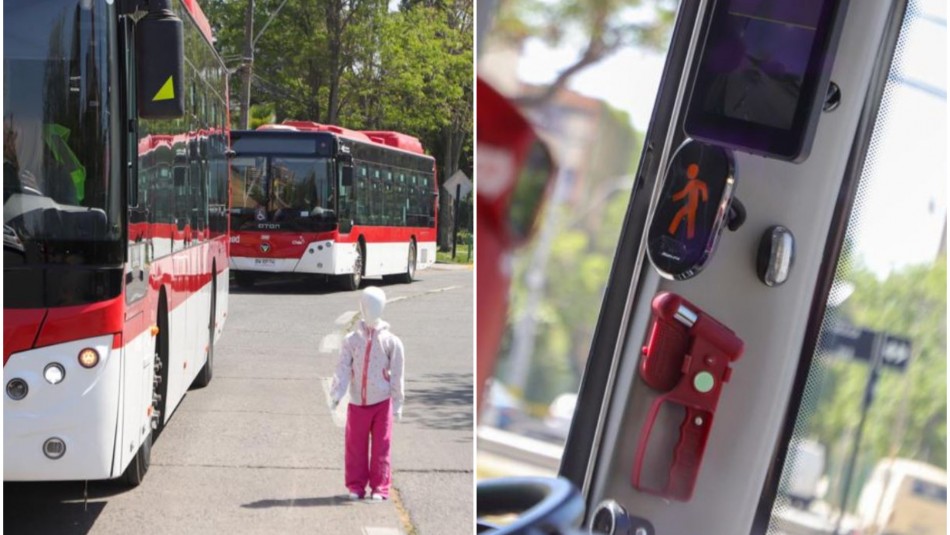 Balance de buses con sensores especiales para detectar a peatones y ...