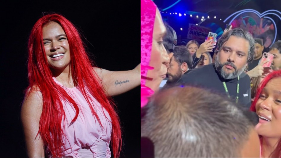 Él le intentó dar un beso: El incómodo momento entre Karol G y Di Mondo ...