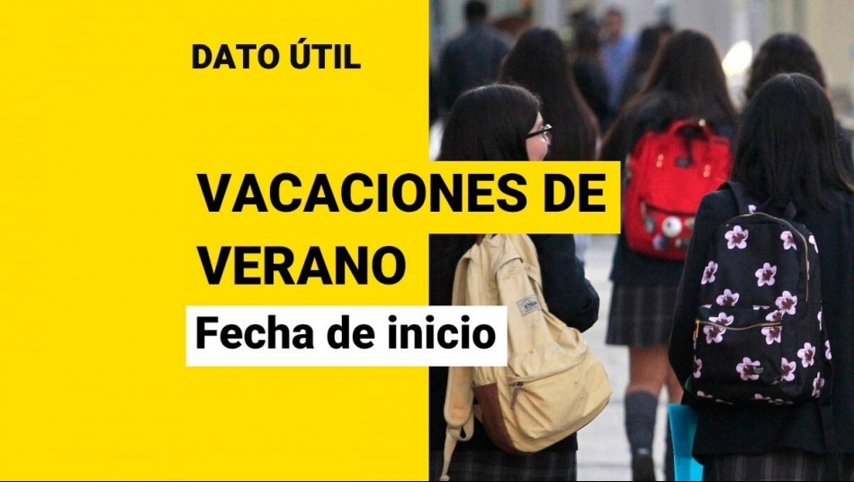 Vacaciones de verano para escolares: ¿Cuándo comienzan?