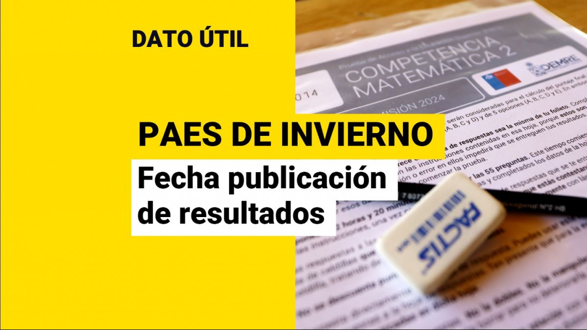 PAES de Invierno: ¿Cuándo se entregan los resultados? - Meganoticias