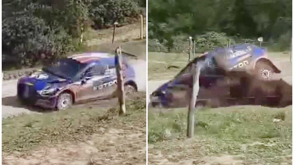 Video muestra grave volcamiento en Mundial de Rally en Chile: "A todos ...