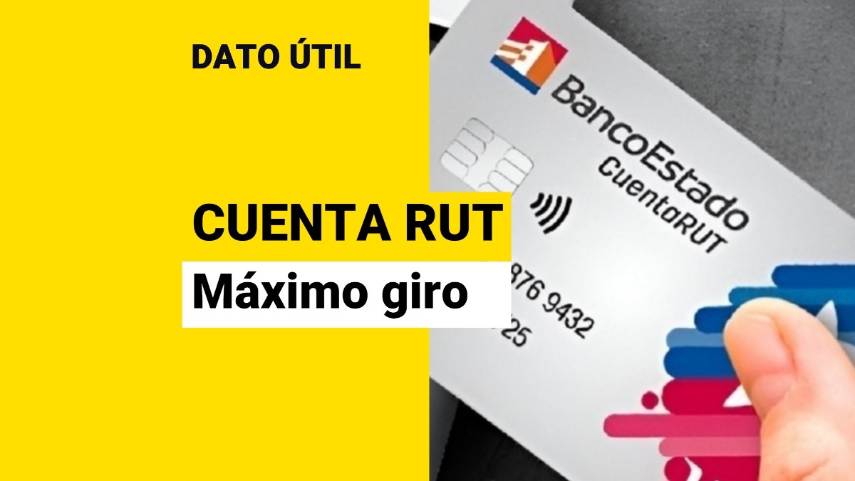 Cuenta RUT: Este es el monto máximo que se puede girar desde esa ...