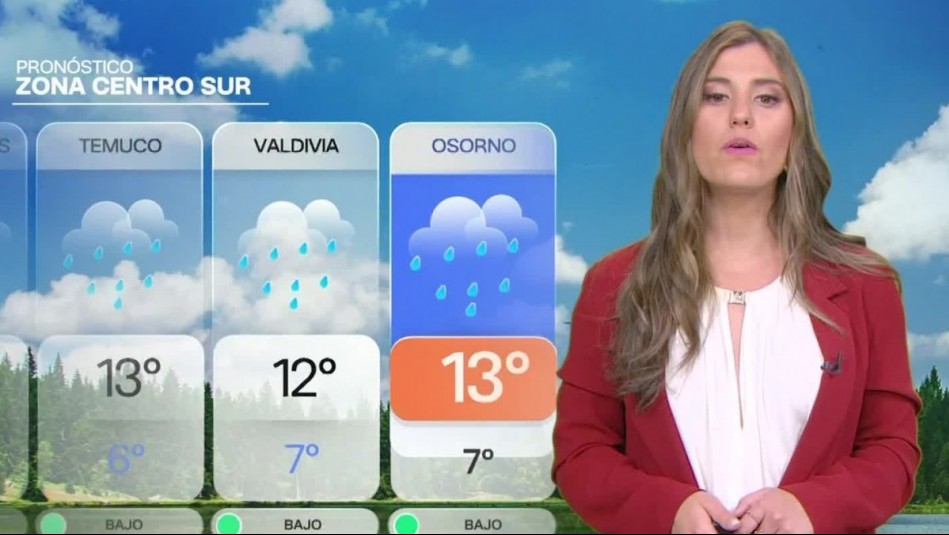 Pronóstico del tiempo para este domingo 4 de agosto - Megatiempo.cl
